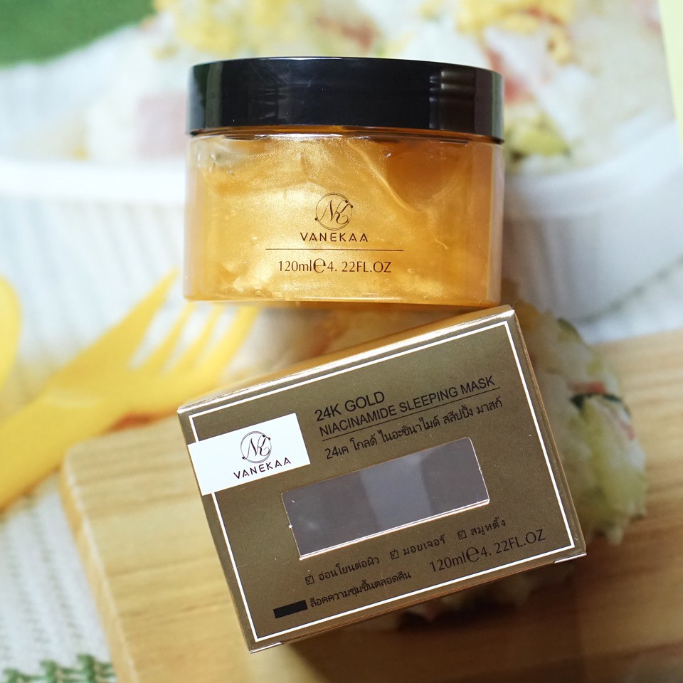 VANEKAA 24K GOLD NIACINAMIDE SLEEPING MASK - starcosmeticth - ThaiPick