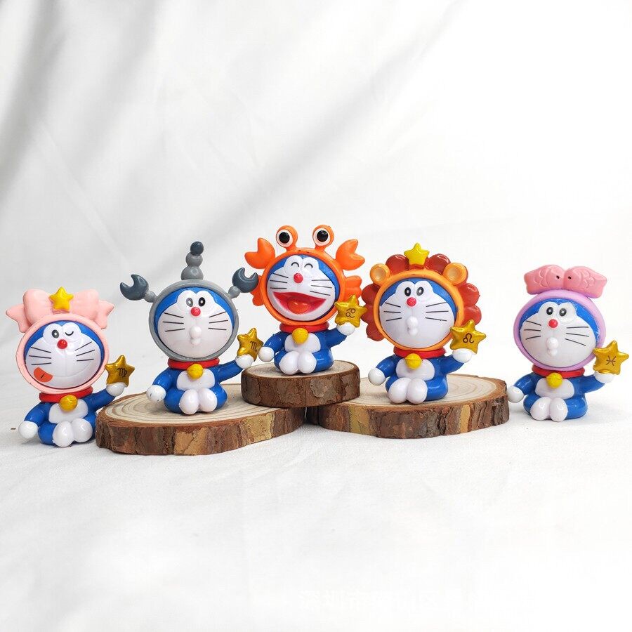 โมเดลโดเรม่อน 1 เซ็ท 12 ชิ้น งานดี สีสดสวย Doraon Model 12 pcs./set ...