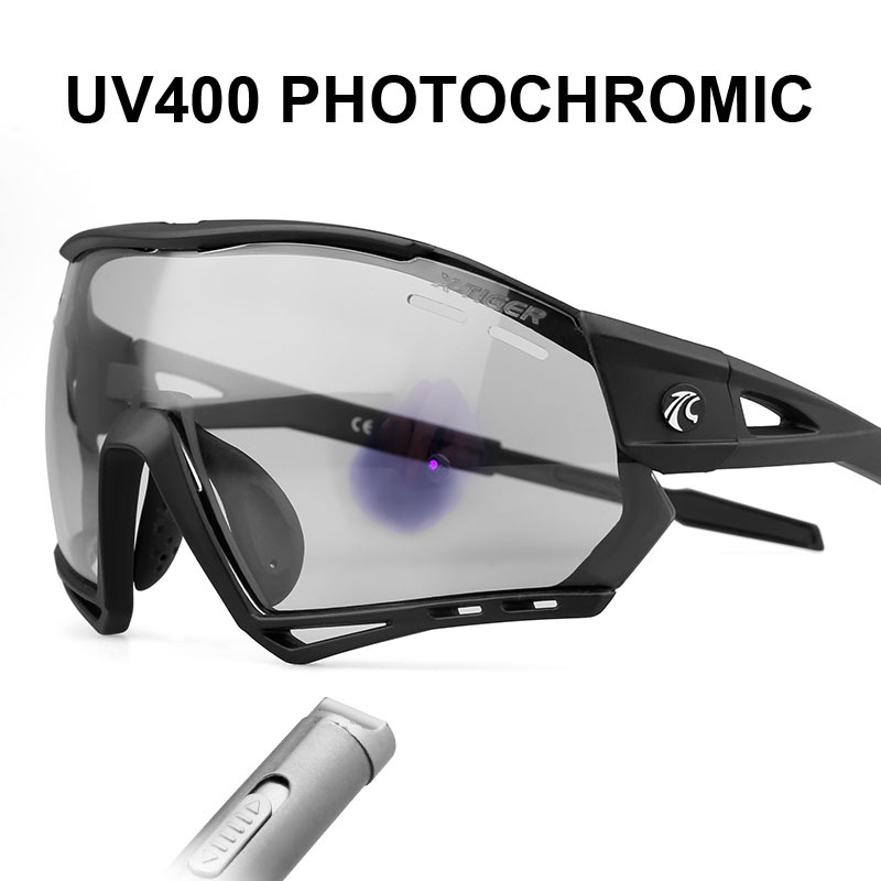 X-TIGER Photochromic Bike Glasses New EXS 5 Lens Cycling Eyewear UV400 Sports Sunglasses Men ...