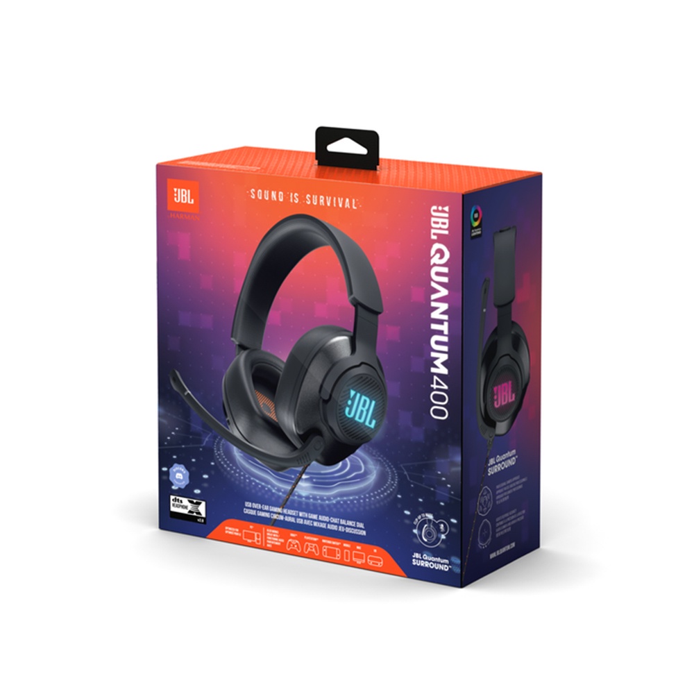 JBL Quantum 400 Gaming Headphone with Flip-Up Mic หูฟังขั้นเทพสำหรับคอ ...