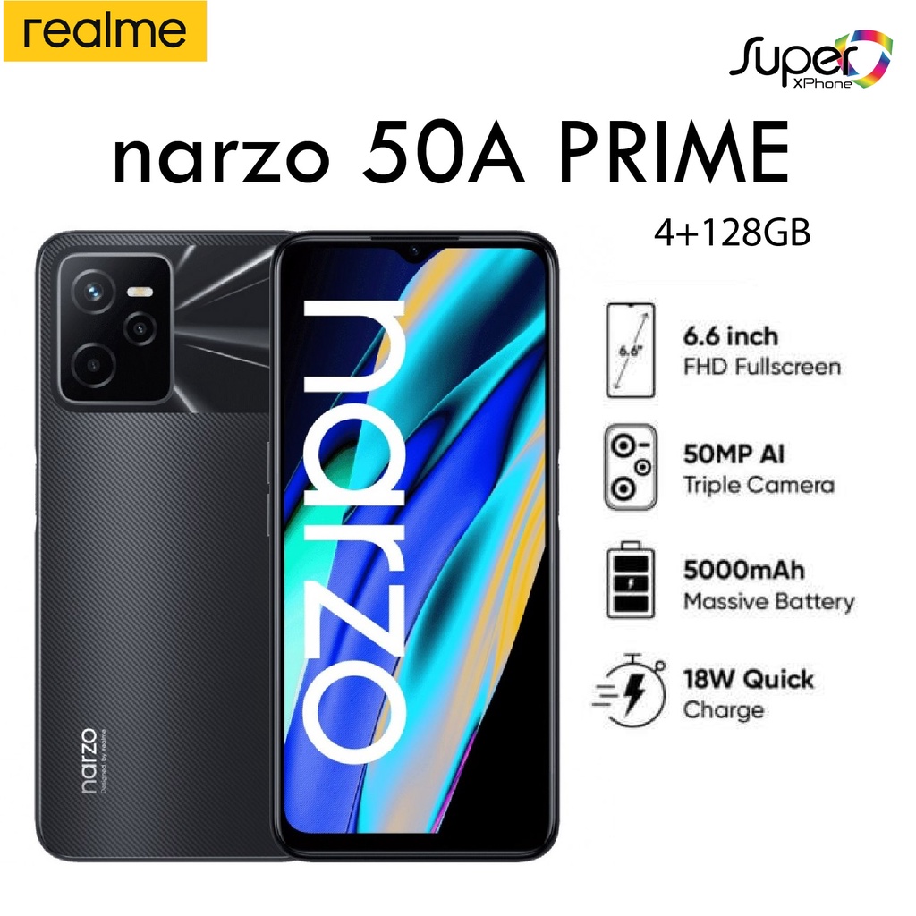 realme Narzo 50a Prime (4128GB)บางเฉียบเพียง 8.1 มม.(By Shopee ...