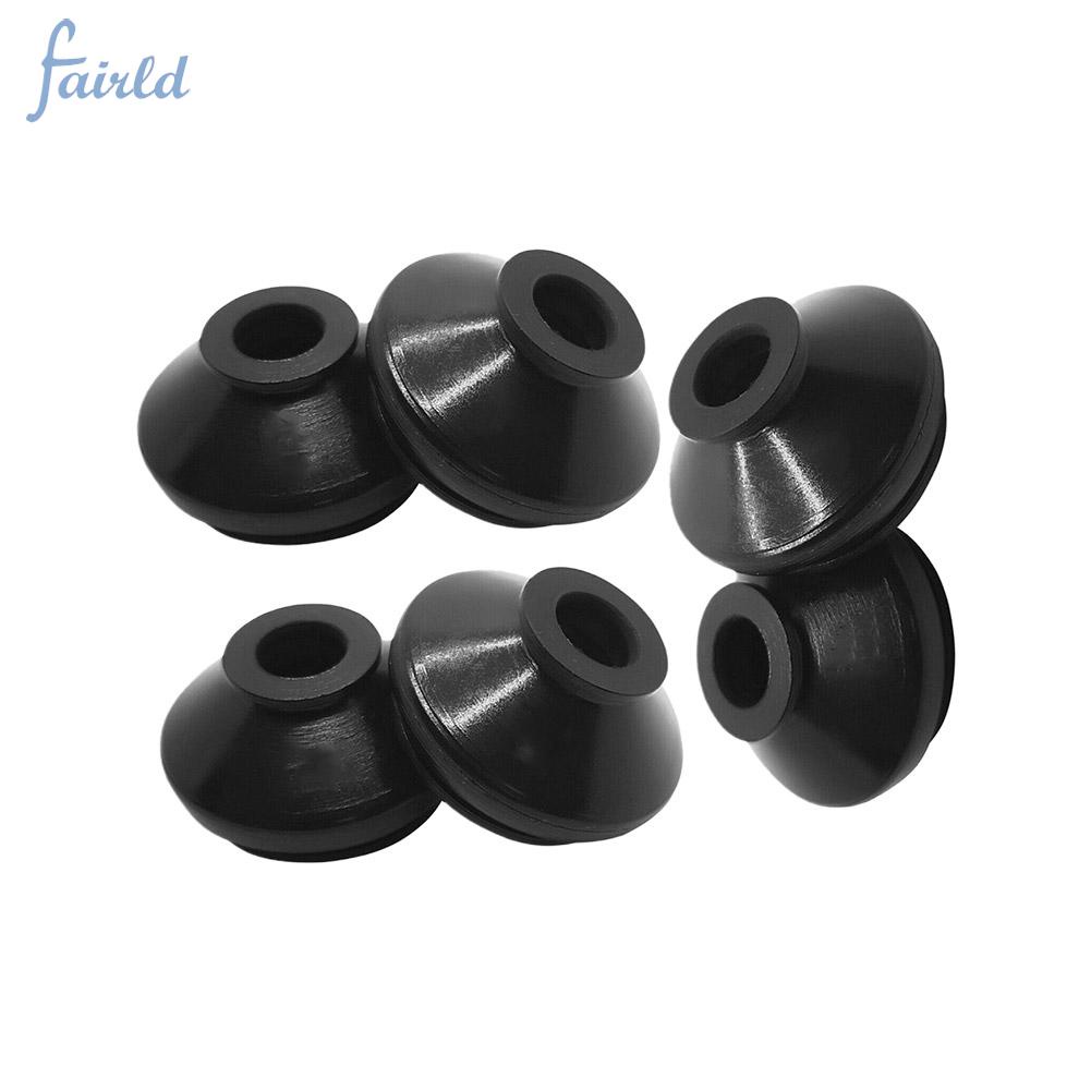 6xset Black Rubber Tie Rod End And Ball Joint Dust Boots Cover ...