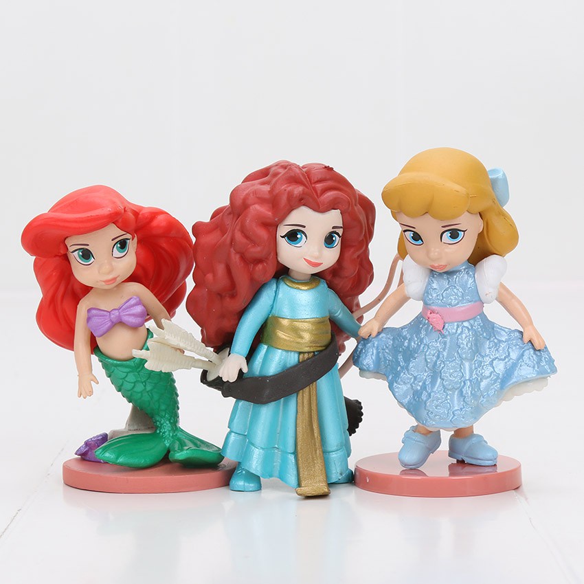 11Pcsset Princess Snow White Cinderella Ariel Action Figure Toys ...