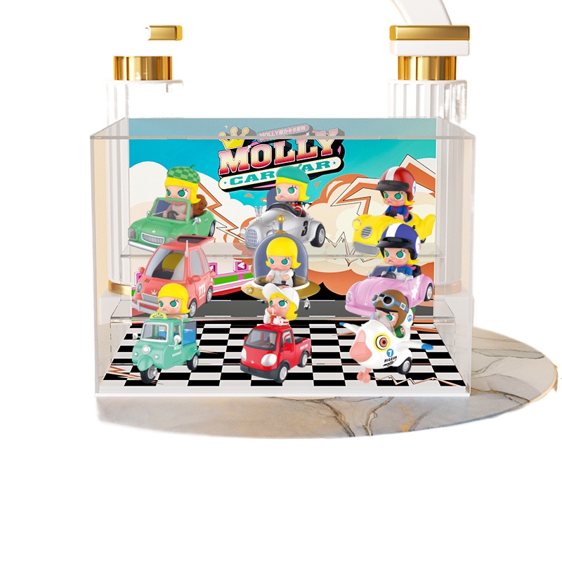 POPMART Bubble Matt Molly Magic Kaka Series Blind Box กล่องเก็บของเล่น ...