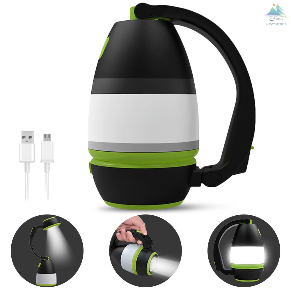 UMA Multifunctional USB Rechargeable Camping Lantern Portable Hand Lamp ...