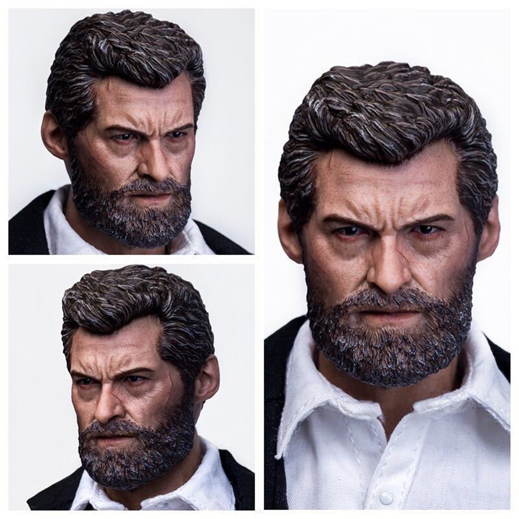 ตุ๊กตาฟิกเกอร์ 1 / 6 th Wolverine 3 Logan Head sculpt for 12 Slj8 ...