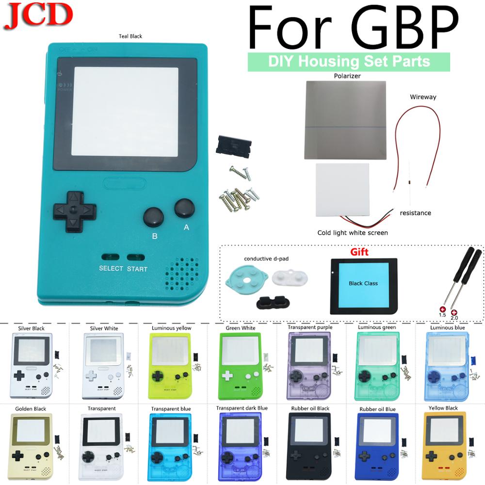 คอนโซลเปลือกJCD DIY Full Case Cover Housing Shell Replacement for Gameboy Pocket Game Console ...