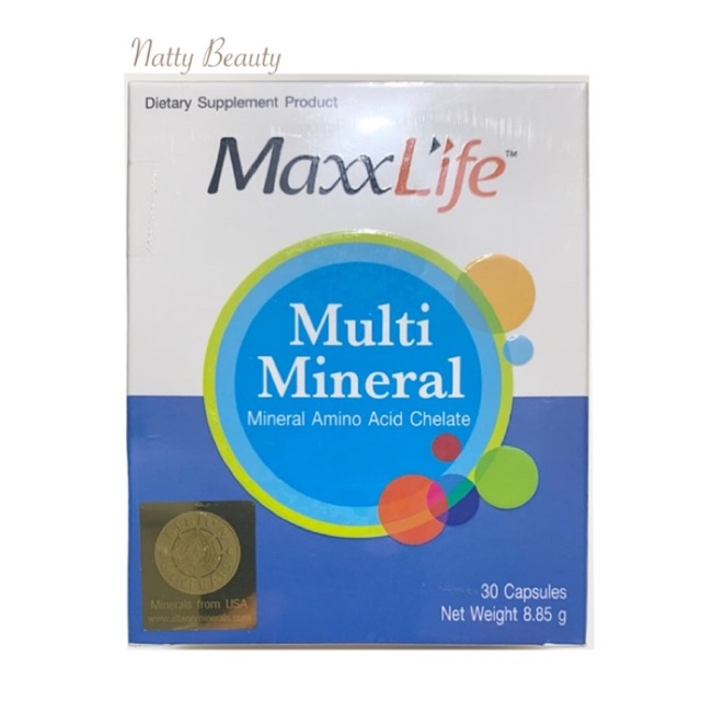 ราคาพิเศษ ของแท้MaxxLife Multi Mineral 30 Capsules แมกซ์ไลฟ์ มัลติ มิเน ...