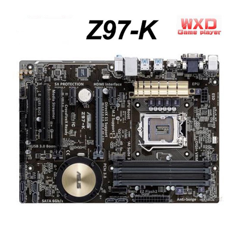 เมนบอร์ดเดสก์ท็อป LGA 1150 DDR3 USB2.0 USB3.0 32GB สําหรับ I3 I5 I7 CPU Z97 - qwert630680.th ...