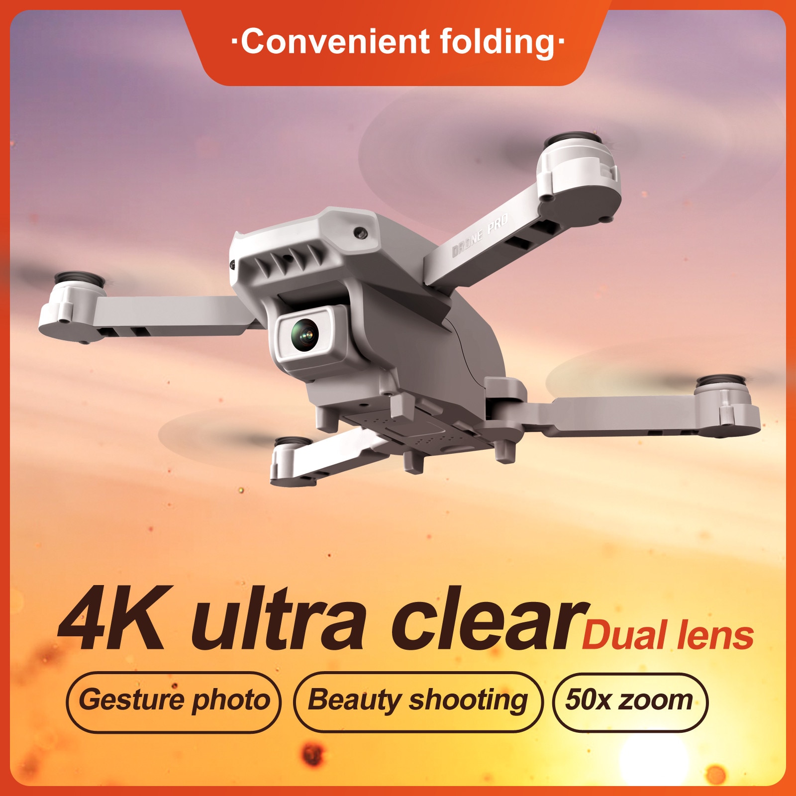 2021 RC Drone KK5 RO 4K 1080 HD Dual Camera WiFi Fv Onekey Automatic ...