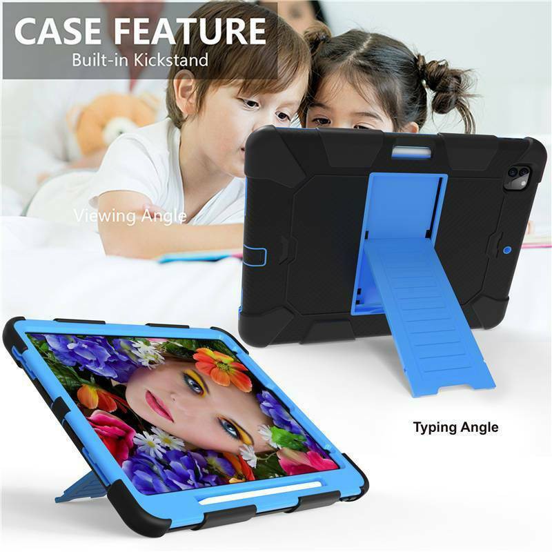 Shockproof Hybrid Heavy Duty PC Silicone Hard Stand Tablet Case Cover ...
