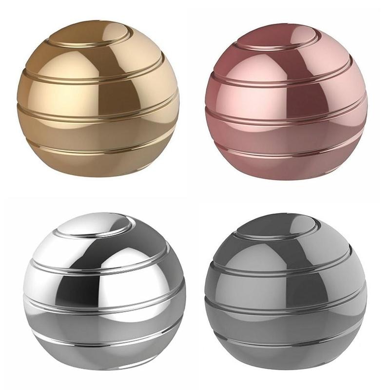 New Desktop Decompression Rotating Spherical Gyroscope Desk Toy Metal ...