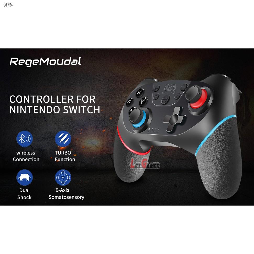 เร็วกว่าด้วย ปุ่ม Turbo Nintendo Switch Pro Controller จอยไร้สายสำหรับ ...