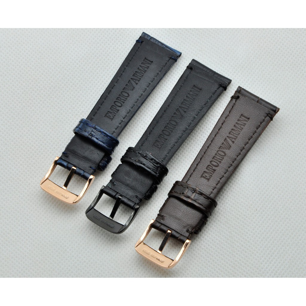 สายนาฬิกาข้อมือสายหนังวัวแท้ Ar1916 1920 1924 1947 1892 1890 11135 ...