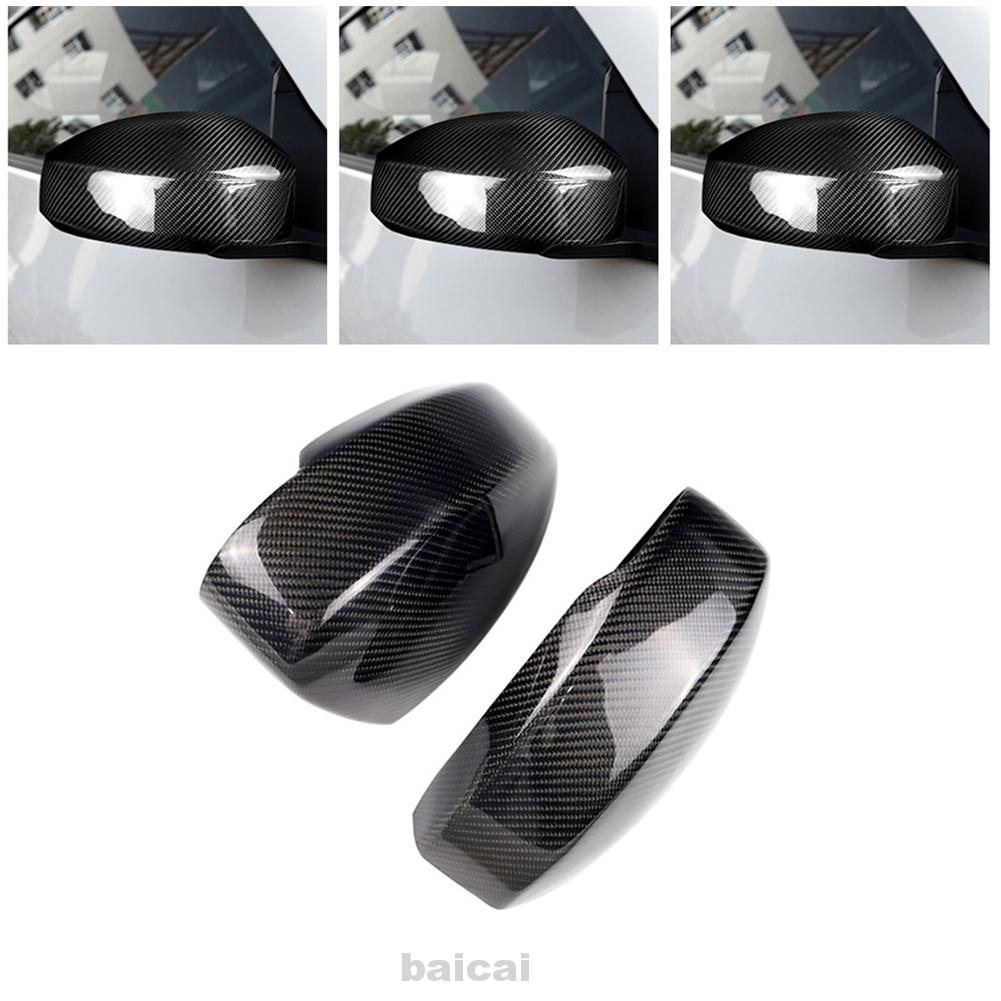 1 Pair Rearview Mirror Cover Exterior Car Carbon Fiber Protective ...
