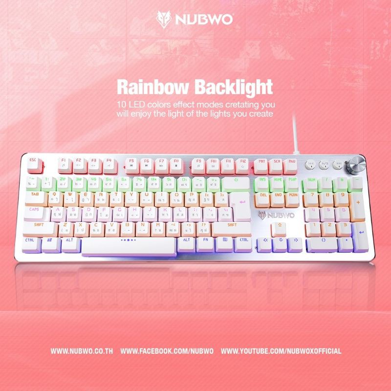 Keyboard NUBWO NK-34 FLICKER - q0rktam99h - ThaiPick