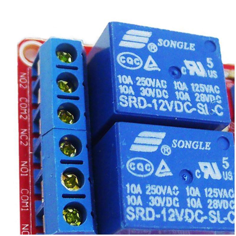 DC 12v 2-Channel Relay โมดูลพร้อม Optocoupler H / L Level TRIGER สำหรับ ...