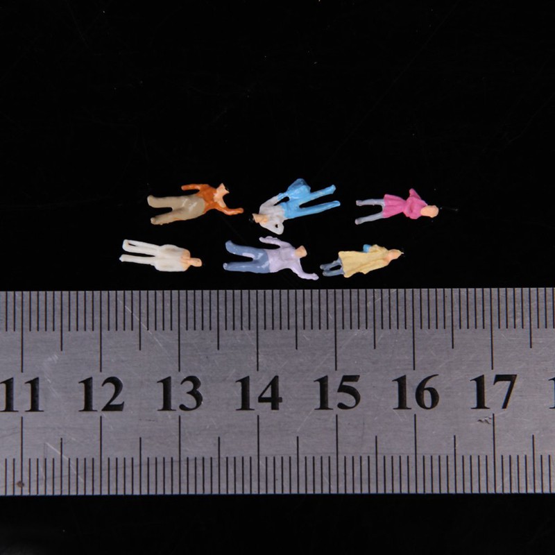 New 100pcs Painted Model Train People Figures Scale N (1 to 150 ...