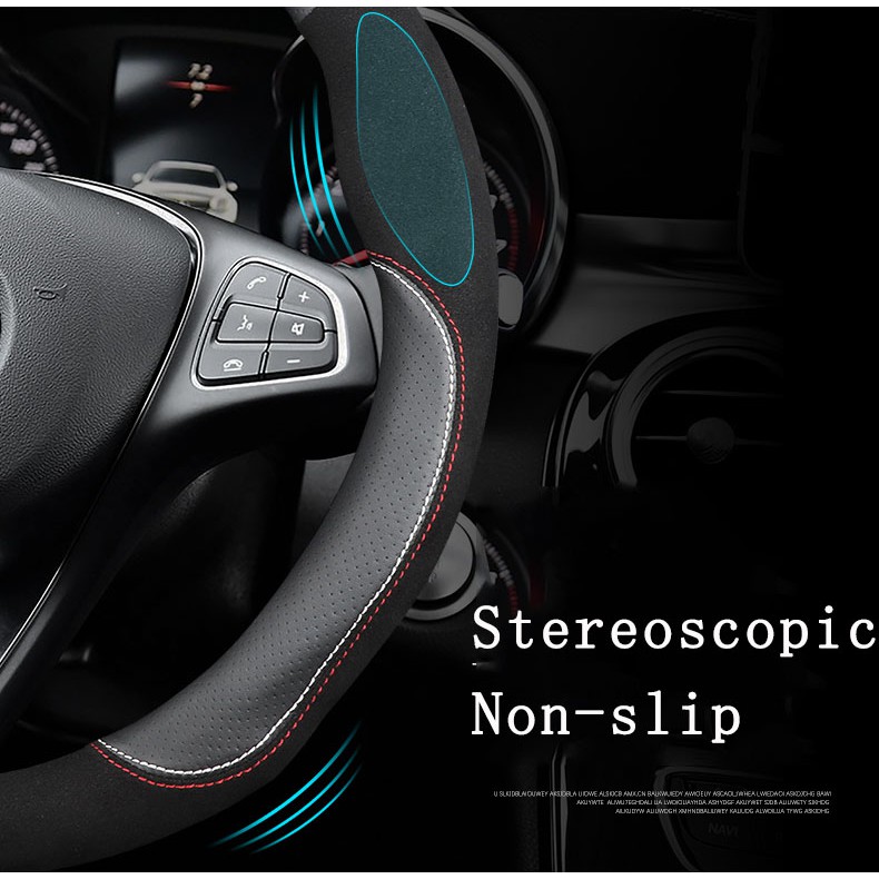 ไม่มีกลิ่นบางๆ ทุกรุ่น Mercedes Benz Amg ฝาครอบล้อหนังหุ้มพวงมาลัย ...