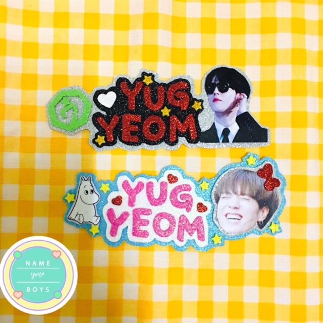 ป้ายชื่อ ติดแท่งไฟ Name tag GOT7 และ วงอื่นๆ (สั่งทำตามคำสั่งซื้อของ ...