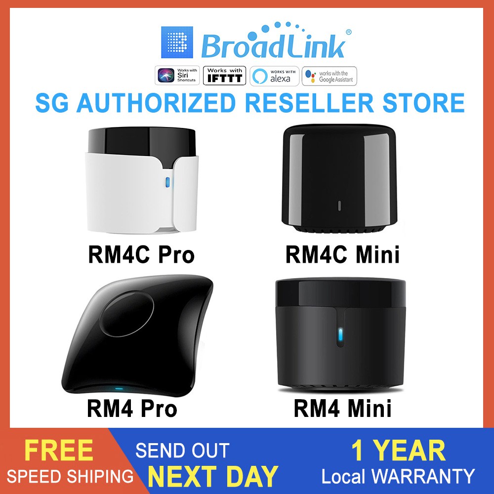 2018[SG Seller] Broadlink RM4 Pro / RM4 Mini / RM Pro 4C / RM Mini 4C ...