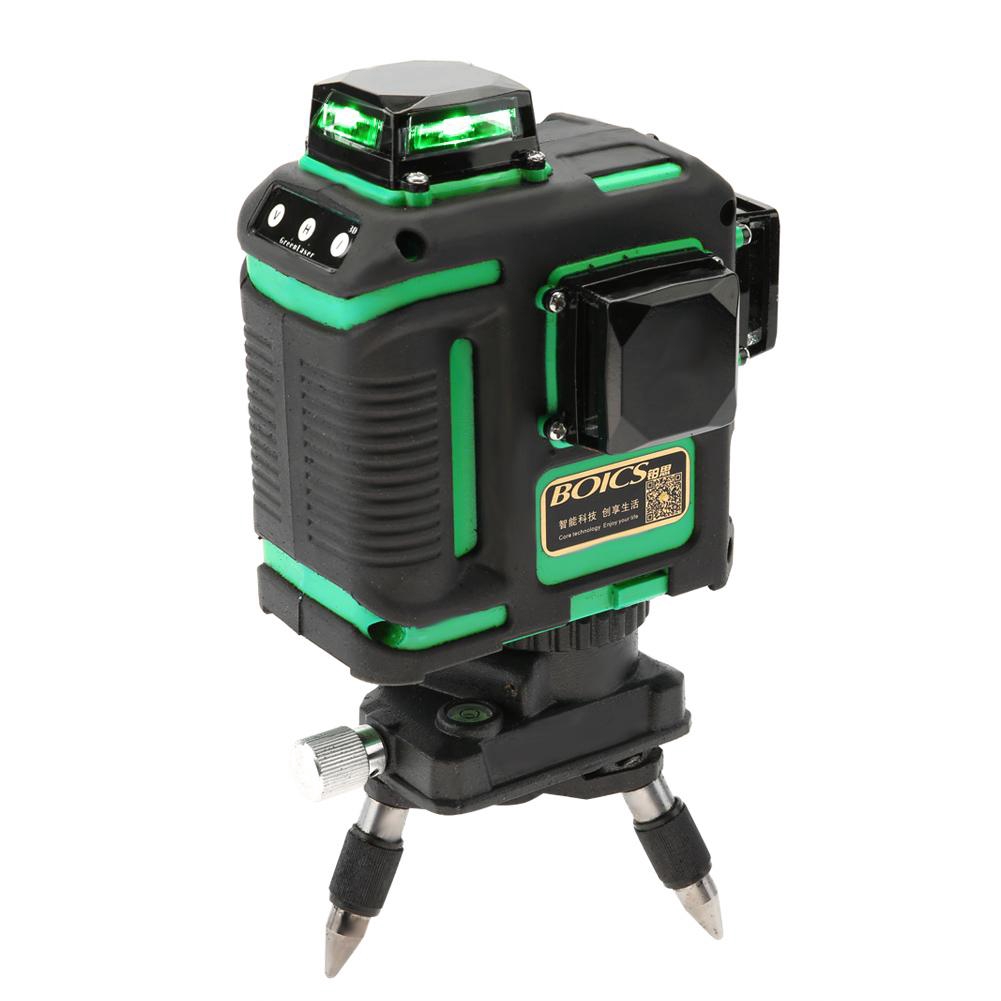 Green Level 100V-240V 12-Line Light Laser Leveling Tool Case 1pc Line ...