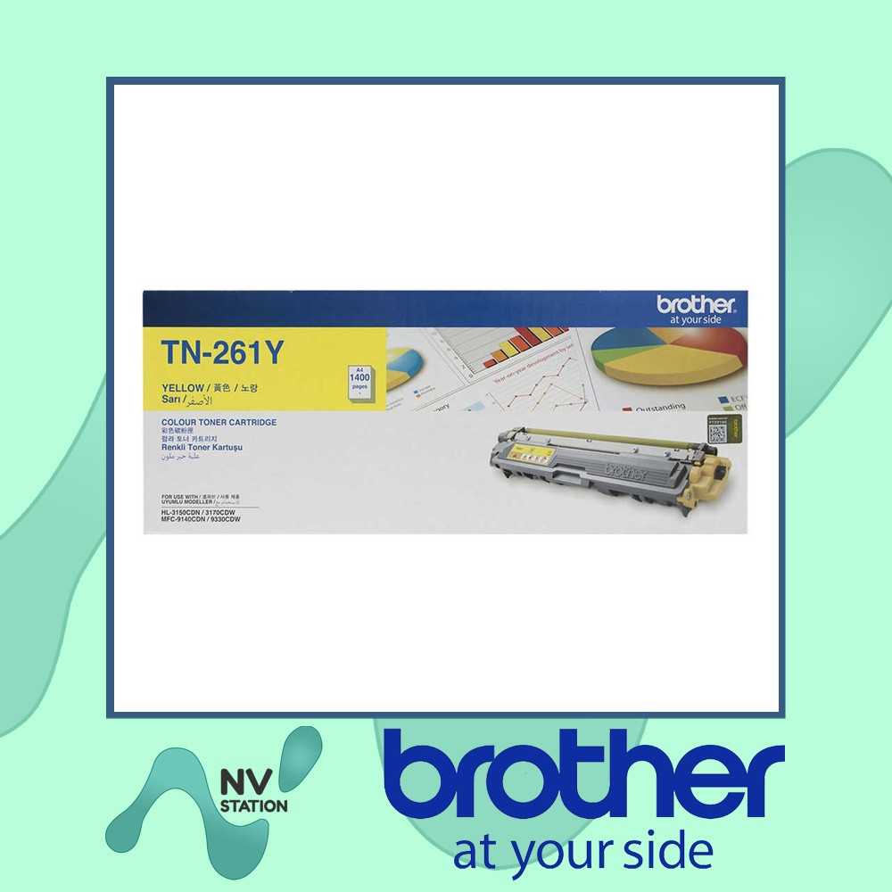 Toner Brother TN-261BK,TN-261C,TN-261M,TN-261Y (ของแท้) ใช้สำหรับ HL ...