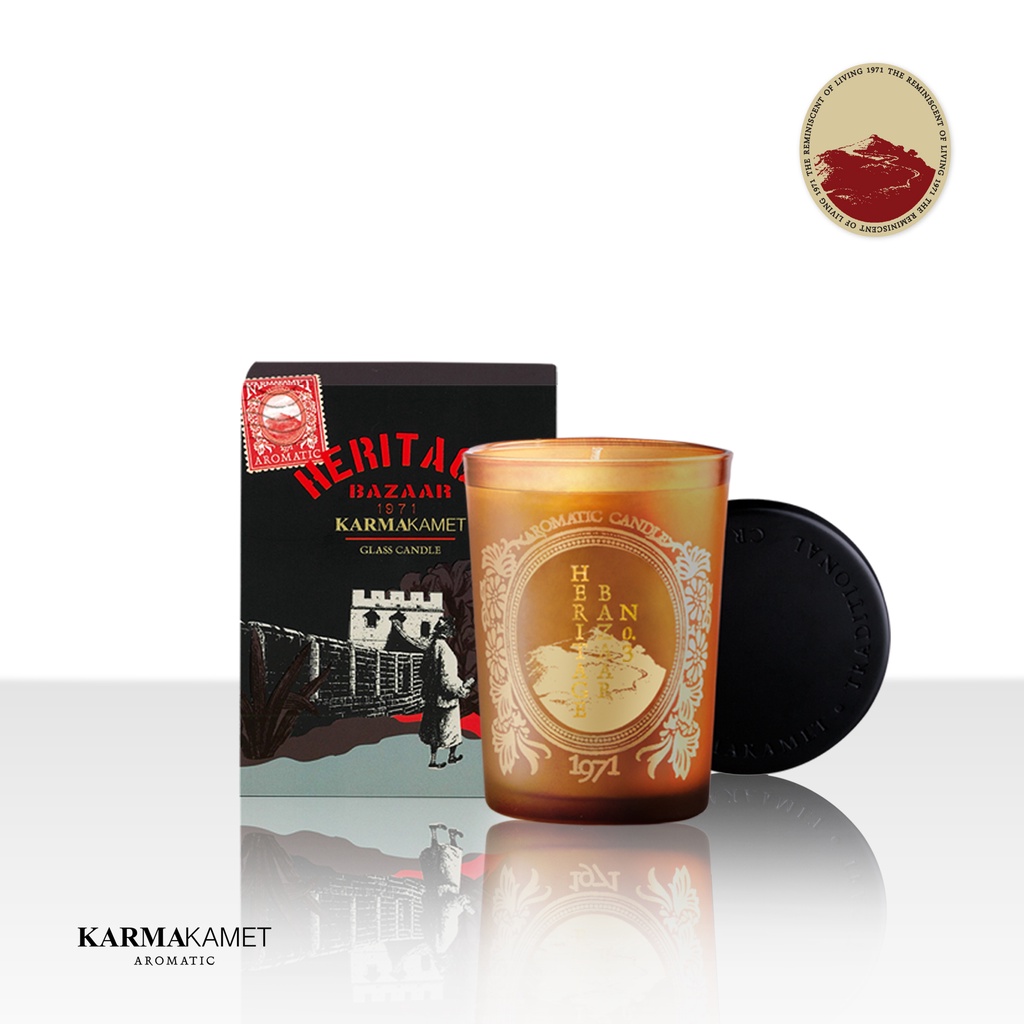 KARMAKAMET Aromatic Glass Candle Heritage Bazaars คามาคาเมต เทียนหอม ...