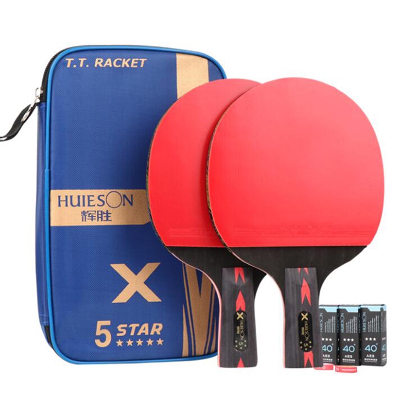 ไม้ปิงปอง2cs New Ugraded Carbon Table Tennis Racket Set Suer owerful ...