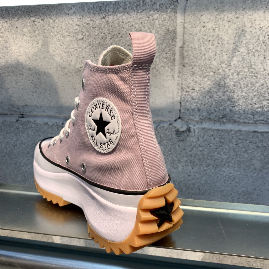 ท่องเที่ยวﺴConverse Run Star Hike สีชมพูอ่อนเพิ่มรองเท้าผ้าใบลำลองส้น ...
