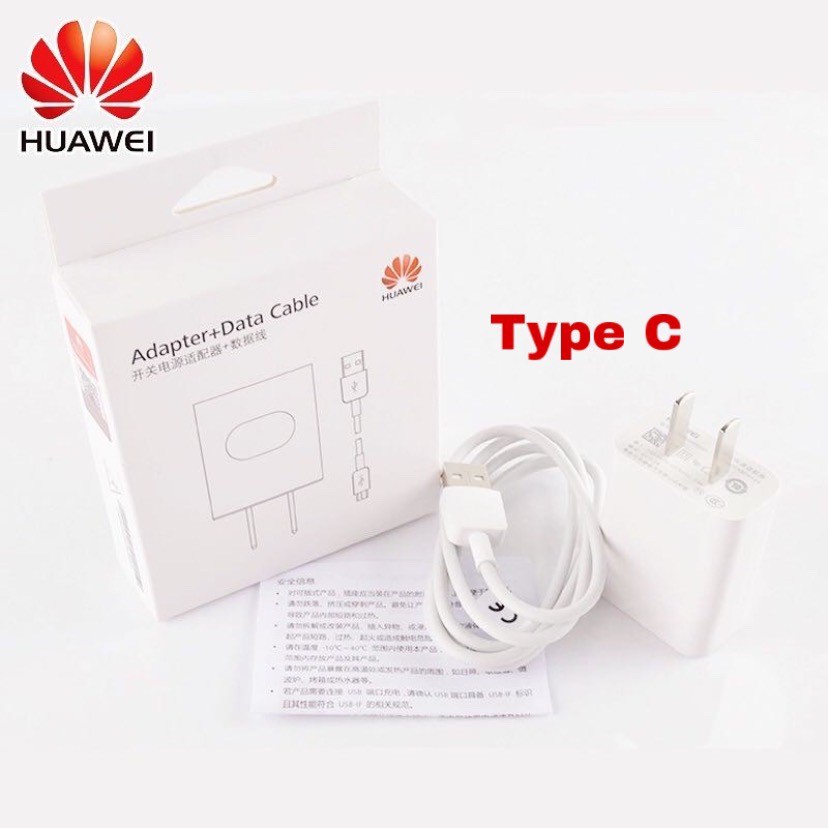 ชุดชาร์จ หัวชาร์จ สายชาร์จ Huawei TypeC Quick Charge ตรงรุ่น Nova4 Nova5T Y9Prime P9 P10 Mate9 ...