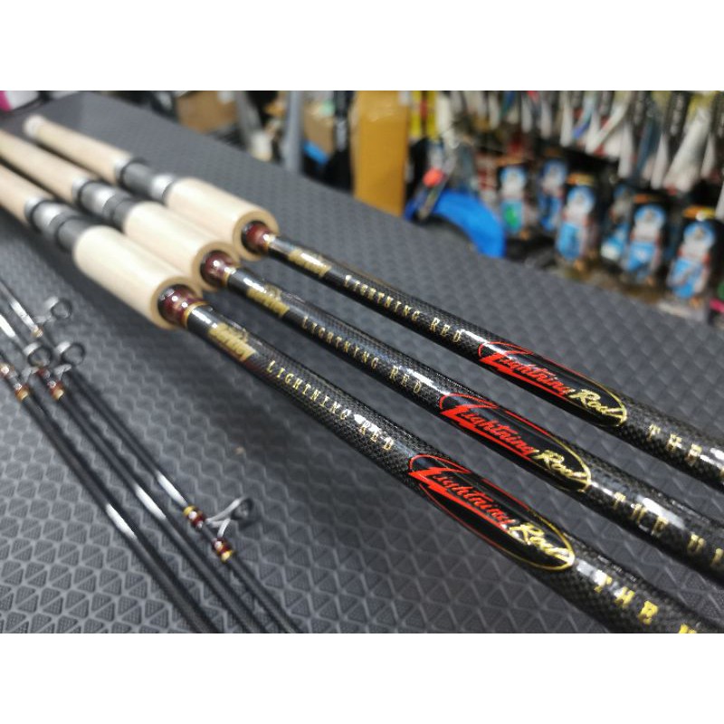 คันเบ็ดหน้าดินBerkley Lightning rod red | Shopee Thailand