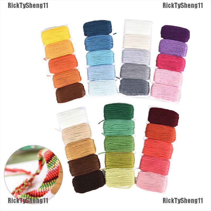 [COD]RTS 10M Colorful String Cord Rope DIY Weave Rope Bracelet Jewelry ...