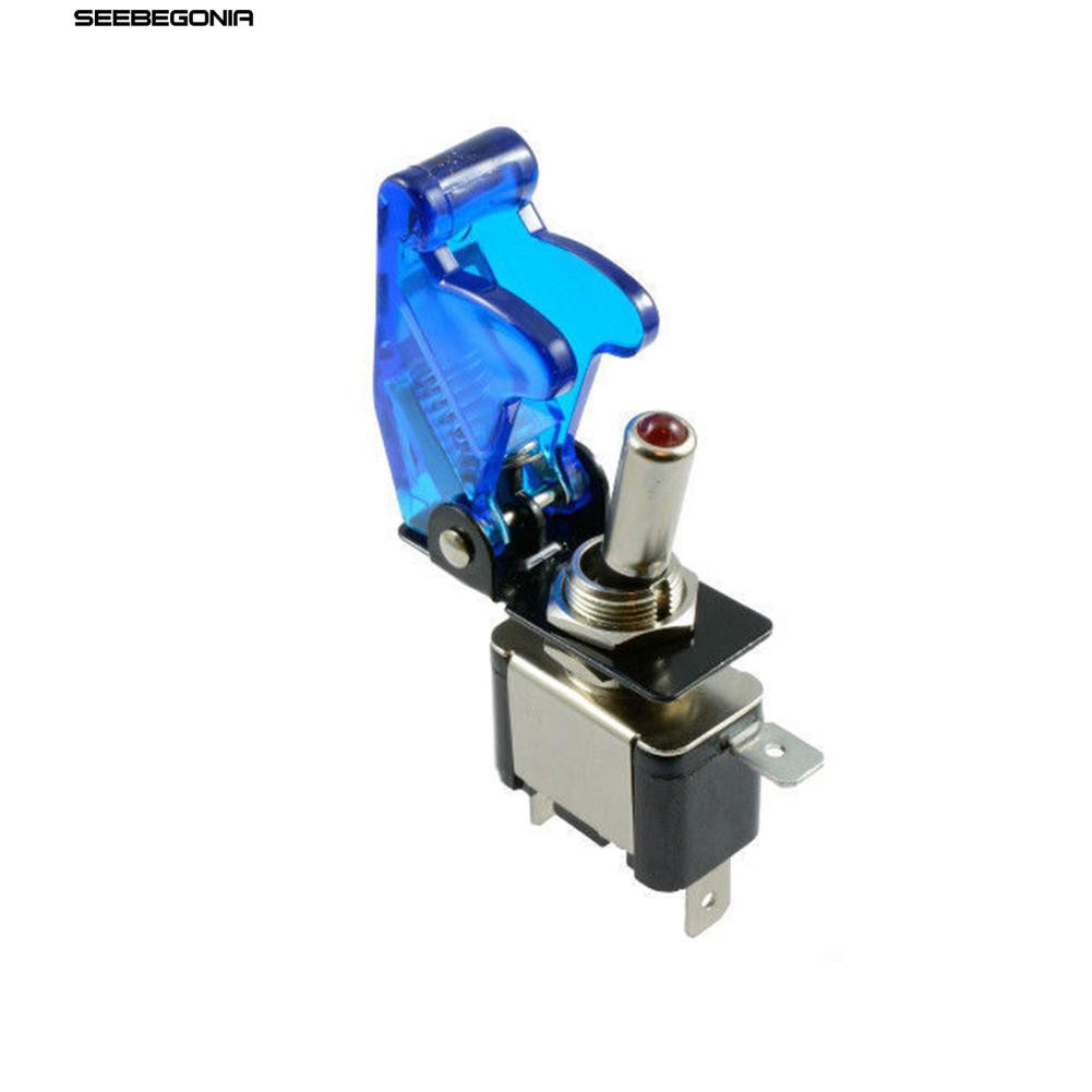 12V 20A Dash Toggle SPST ON-OFF LED Flip Up Flick Switch - seebegonia ...