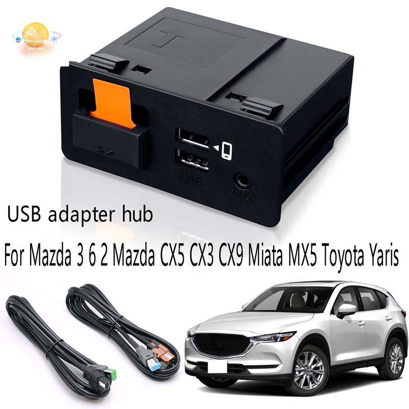 Auto USB Adapter Hub Apple-CarPlay Android TK78-66-9U0C for Mazda 3 6 2 ...