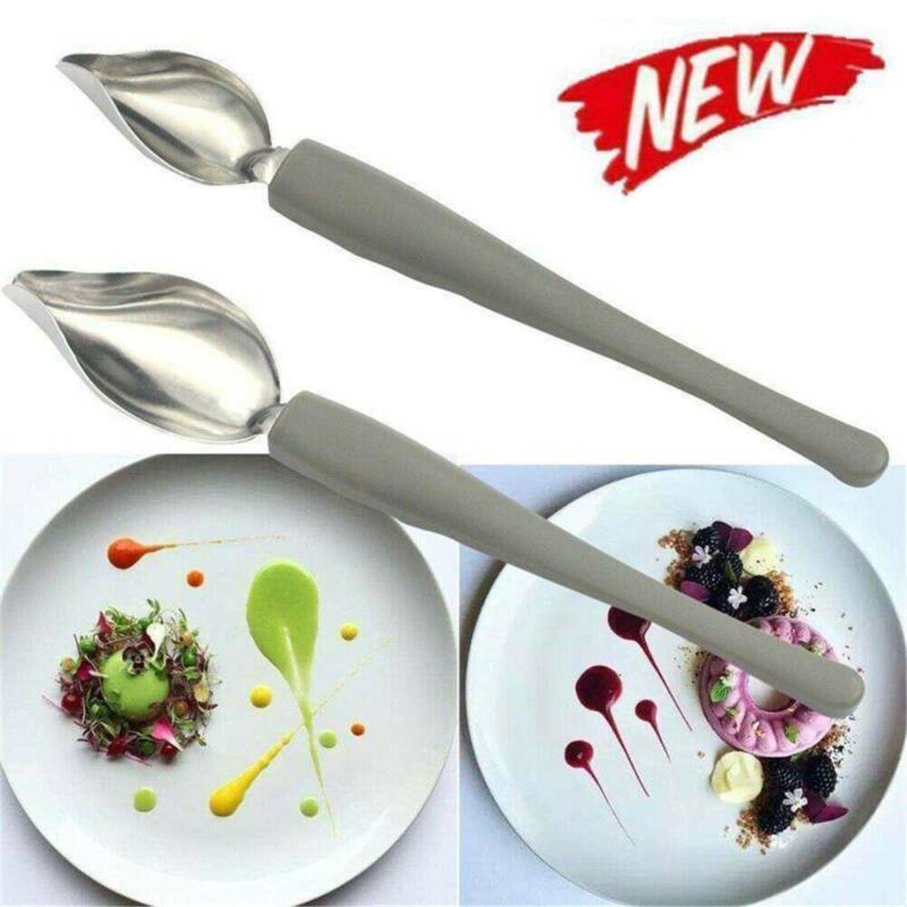 JANE High Quality Valon Sauce Spoon Dessert Spoon Art Pencil Draw ...