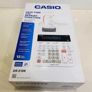 DR-210R เครื่องคิดเลขพิมพ์กระดาษ Casio 12 หลัก ของแท้ ของใหม่ ประกันศูนย์ | Shopee Thailand