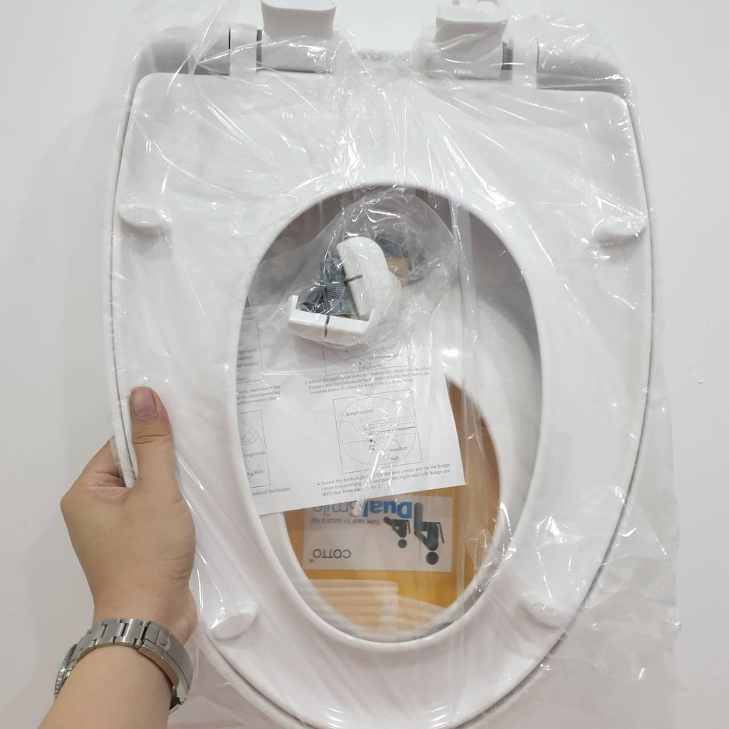 Cotto C9111 ฝารองนั่ง รุ่น DUAL SMILE (มีน๊อตและอุปกรณ์ติดตั้ง) (Soft ...
