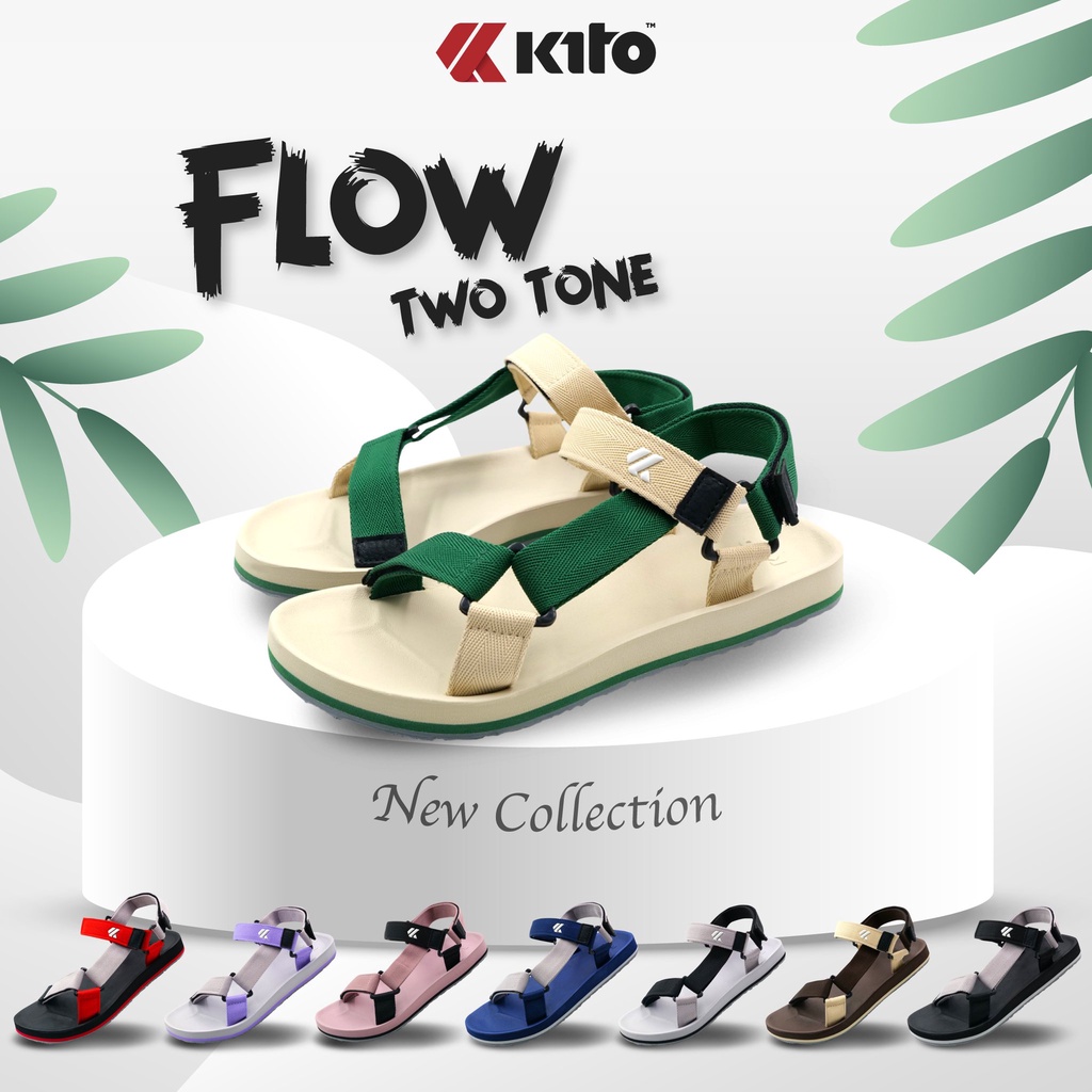 Kito Flow TwoTone รองเท้ารัดส้น รุ่น AC27 Size 36-43 | Shopee Thailand
