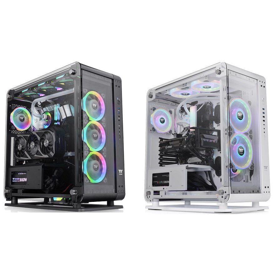 CASE THERMALTAKE CORE P6 TEMPERED GLASS SNOW BLACK MID TOWER - ksc ...