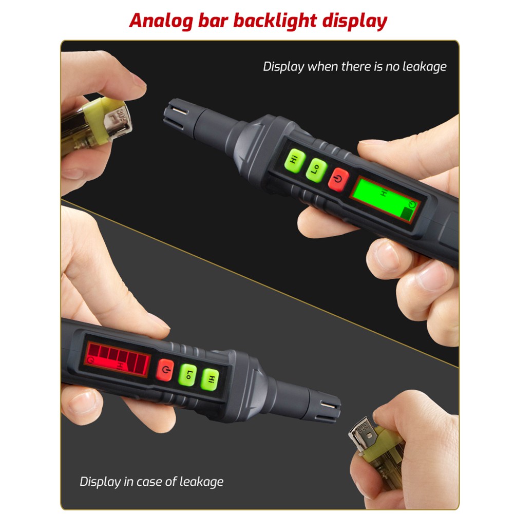 Natural Gas Detector Pen Type Leak Detector Combustible Gas Meter ...