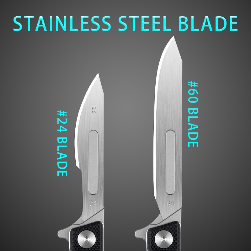 Mini CNC 2 60 G10 handle Scalpel Fast Open Folding Knife EDC Outdoor ...