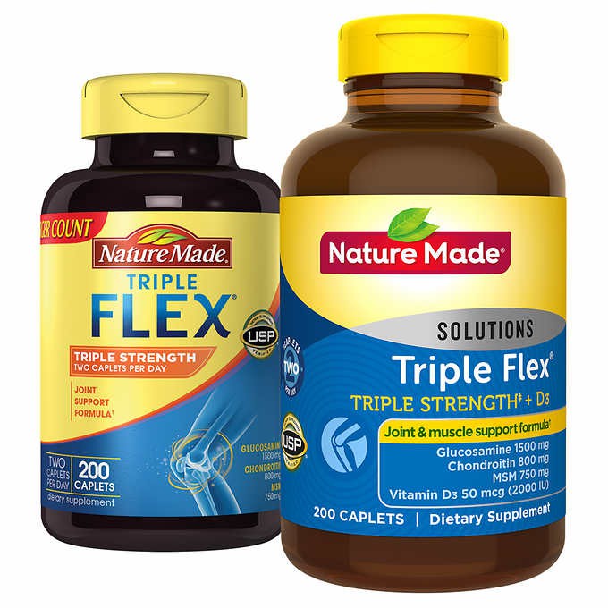 Exp.082024-โฉมใหม่ล่าสุด 200 เม็ด Nature Made Triple Flex Triple ...