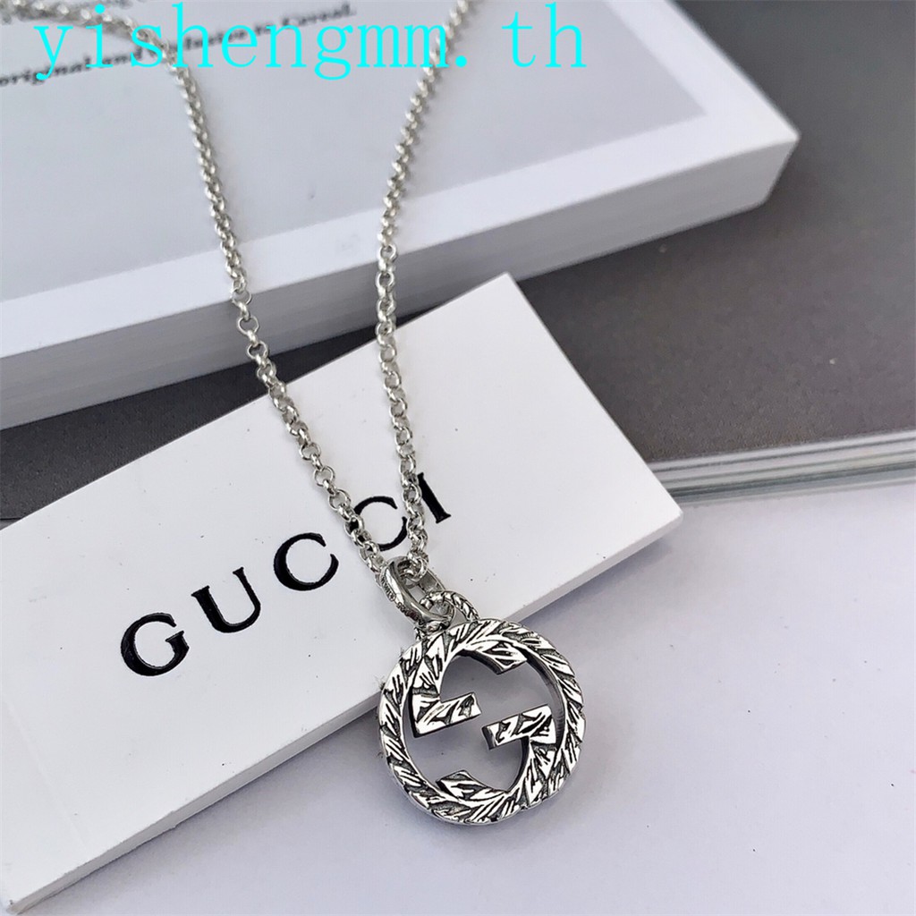 Lᵒᵛᵉᵧₒᵤ Gucci20S GG 925เงินสเตอร์ลิง สร้อยคอ ใหม่ แหวน สร้อยคอ แฟชั่น สร้อยข้อมือ สร้อยคอคู่ ...