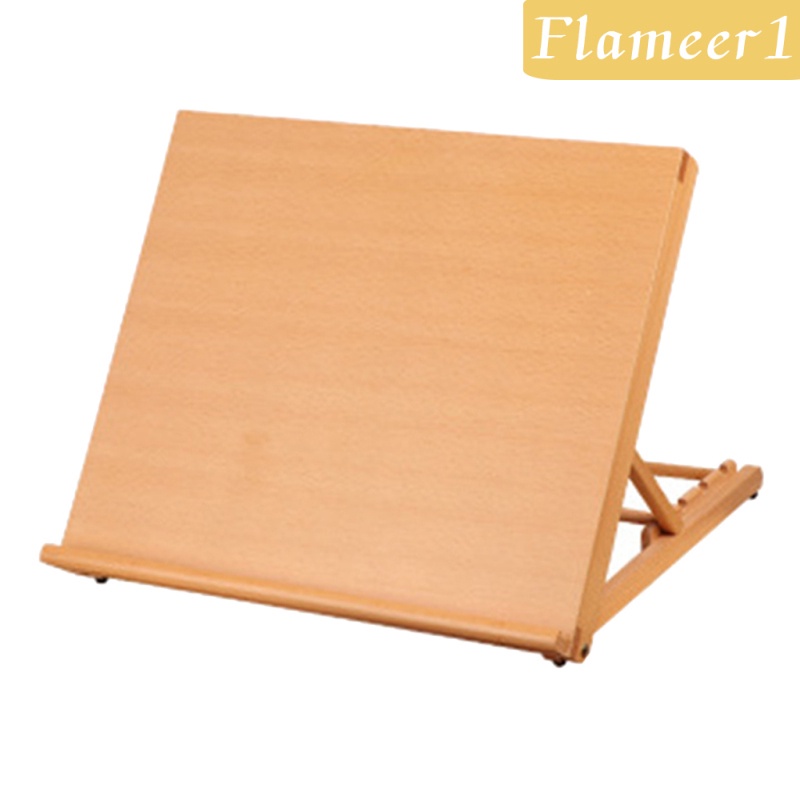 [FLAMEER1] Wooden Desk Easel Adjustable Tabletop Easel Craft Drawing ...
