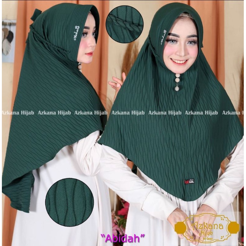 Abidah PLISKET ฮิญาบ อินสแตนท์ - ของแท้ AZKANA HIJAB - TREND HIJAB 2021 ...