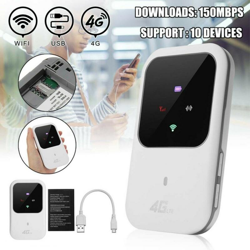 Portable 4G LTE Wifi Router 150Mbps Unlocked Mobile Modem Dongle Car ...