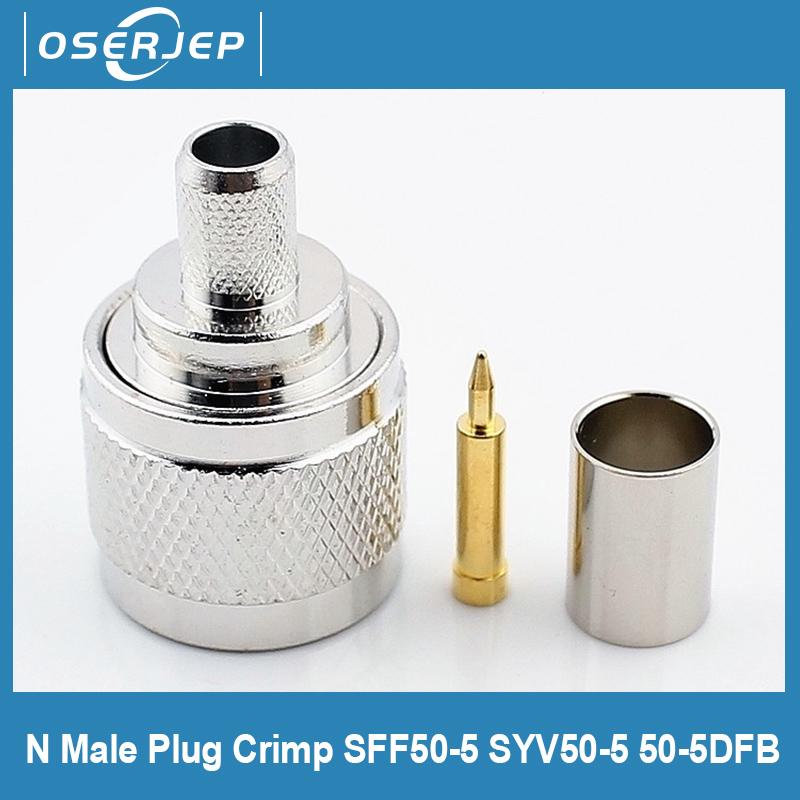 10PCS N Male Plug Crimp SFF50-5 SYV50-5 50-5DFB CNT300 Cable RF Connector | Shopee Thailand