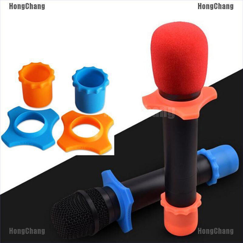 [LHGC] Anti-Rolling Microphone Protection Ring Wireless Slip Holder ...