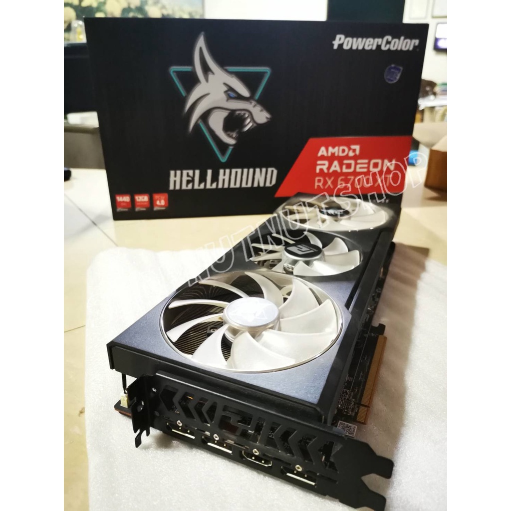 การ์ดจอ POEWR COLOR Radeon RX 6700XT Hell Hound 12GB (อ่านรายละเอียด ...